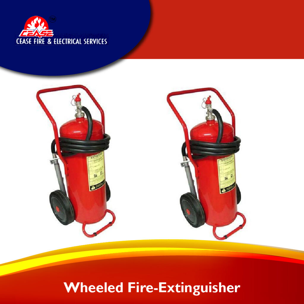 Wheeled Fire Extinguisher - Cease Fire and Electrical Services